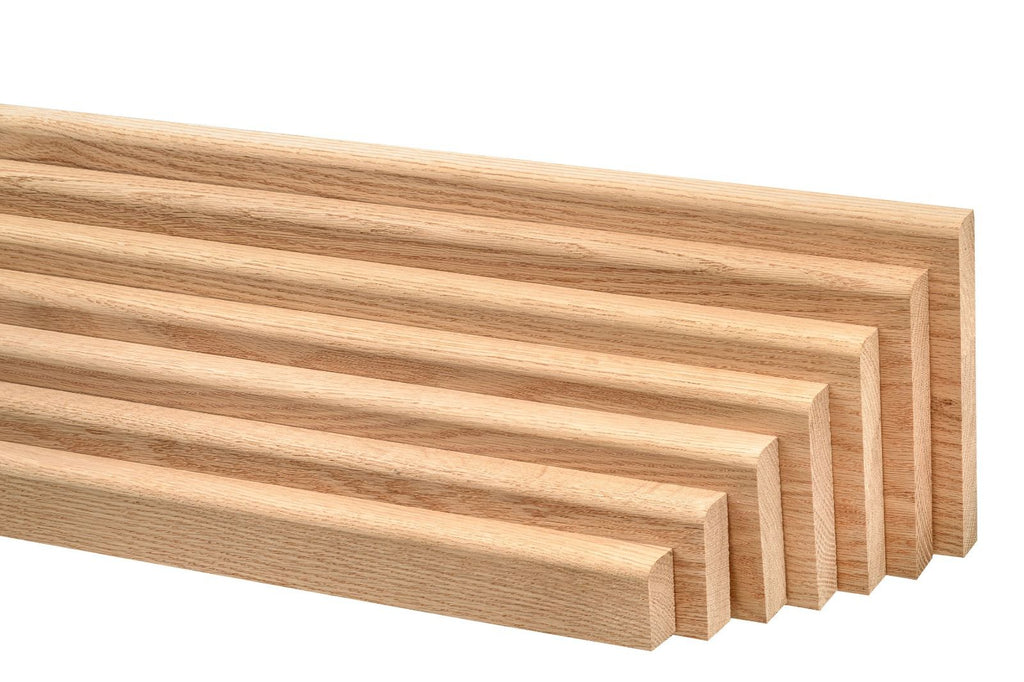 Bullnose/Pencil Round 1 Edge Solid Oak Skirting Boards – Classic Oak